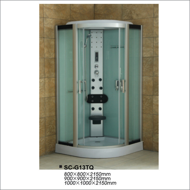 Tempered Glass Steam Shower Room / Enclosed Showers Units with Computer ...