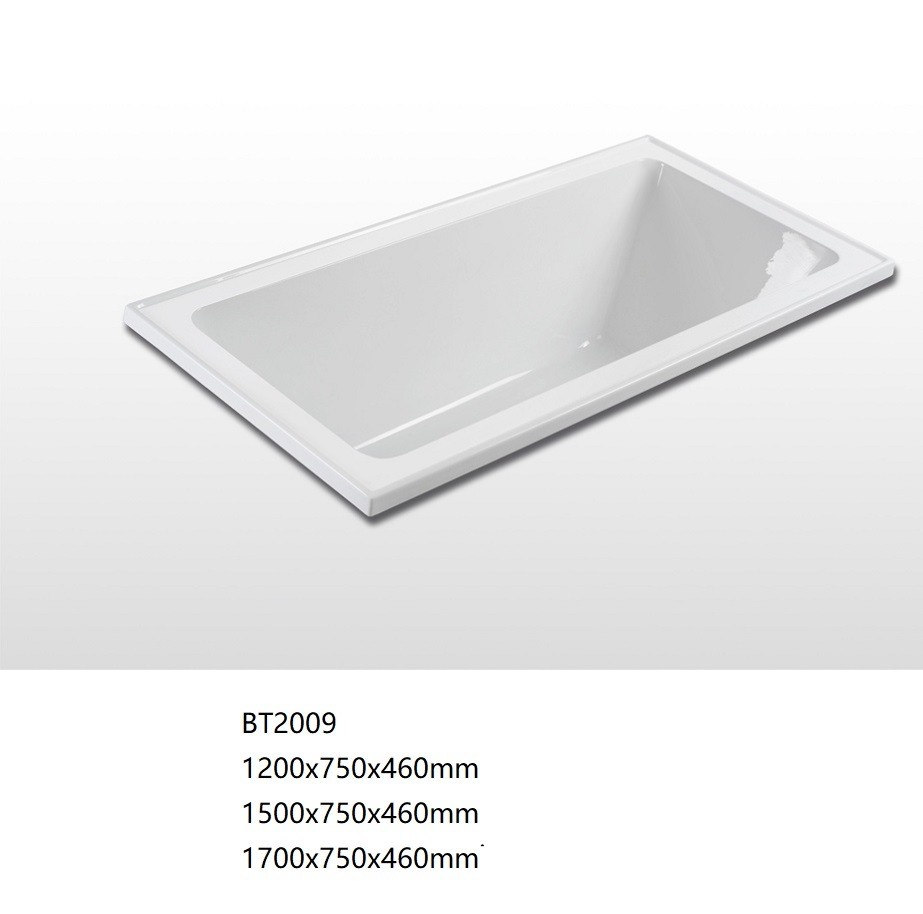 Fashion Drop-in Bathtub For Villa House Bathroom ，Acrylic Inbuilt Bathtub